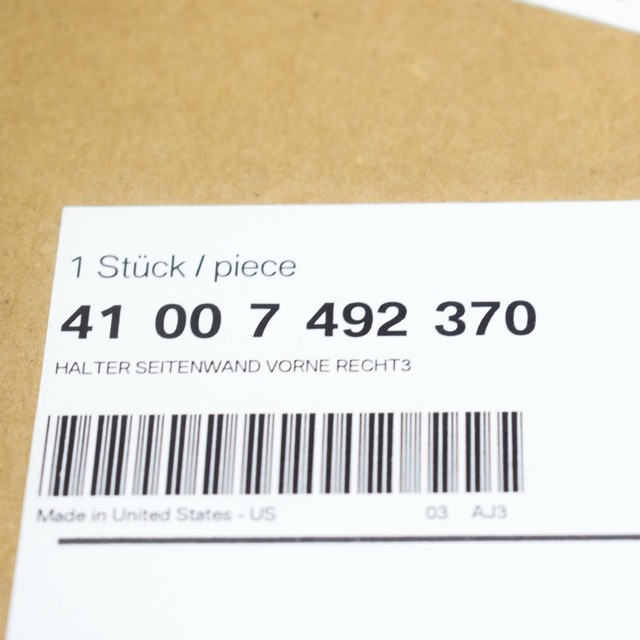 BMW X5 G05 FRONT RIGHT FENDER HOLDER BRACKET 41007492370 ORIGINAL for ...