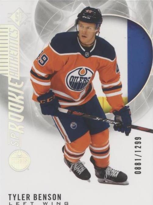 2020-21 SP Retail - SP Rookie Authentics Tyler Benson #122 Silver ...