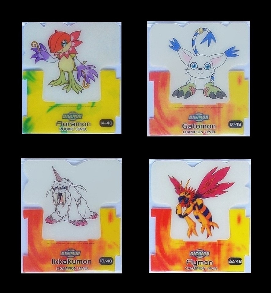Digimon Digi-Clix Pop Up Cards - Unpopped - SPARES - Mixed Group, build ...