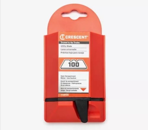 Utility Knife Blades - Crescent 100 Piece Utility Blade Dispenser Packs ...