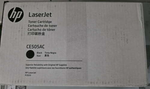 Genuine HP CE505AC Black Toner Cartridges New Sealed Box | eBay
