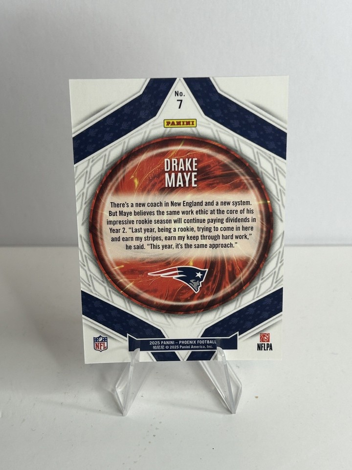 2025 Panini Phoenix - Paragon Drake Maye #7 New England Patriots MVP ...