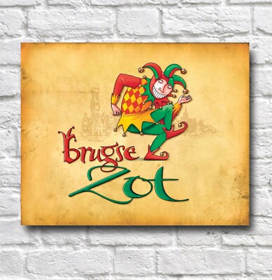 BRUGSE ZOT Wall Sign Plaque Retro Pub Bar Man cave CRAFT Beer BLONDE ...