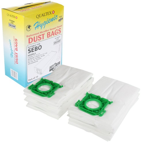 20 x 5 Layer Microfibre Vacuum Hoover Dust Bags For Sebo X1 X1.1 X2 X3 ...