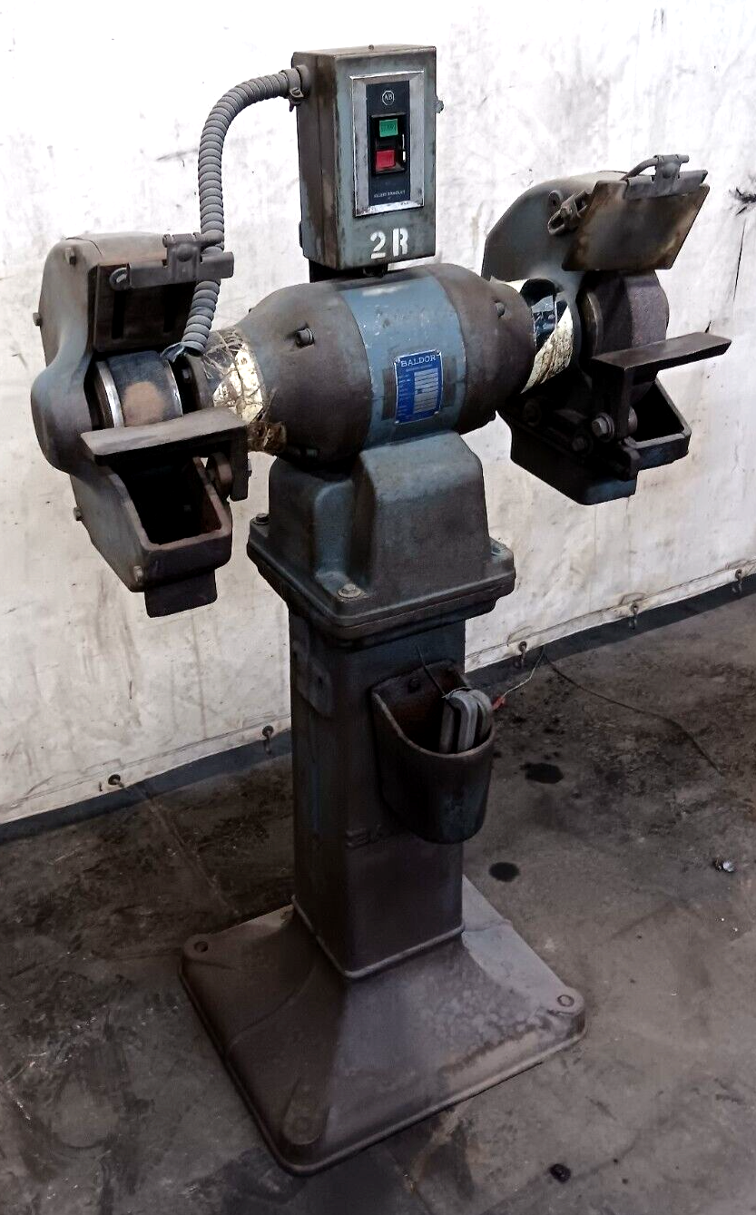 BALDOR HEAVY DUTY 12" PEDESTAL GRINDER-BUFFER CAT NO. 1215W H.P. 2 208-220/440 V | eBay