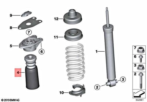 Genuine BMW OEM 33536791538 Auxiliary Damper Rear for sale online | eBay