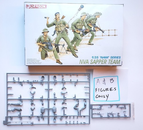 Dragon 1:35 *ONLY 2 FIGURES* NVA Sapper Team Vietnam Nam Series Model ...