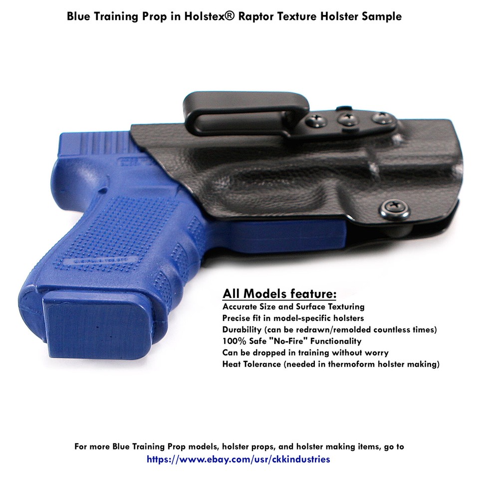 Blue Training Prop for SIG P320 w/Foxtrot 1 (9mm) - Solid Resin - Not a ...