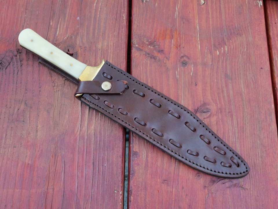 15” Fixed Blade Knife Carbon Steel Full Tang Heavy Duty Indestructible ...