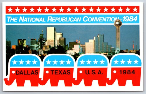 Dallas Texas~Skyline~Skyscrapers~National Republican Convention~1984 ...