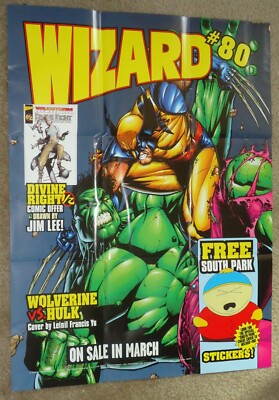 Wizard 80 Comics Promo Poster | eBay