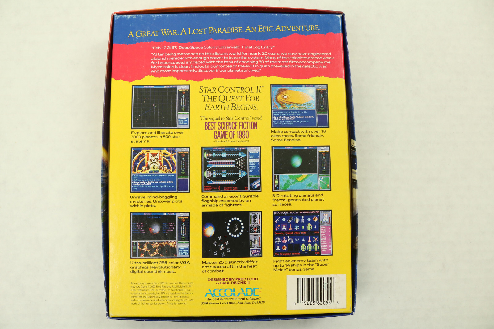 Star Control II Accolade PC Big Box 3.5" Floppy Disks (No Maps) | eBay