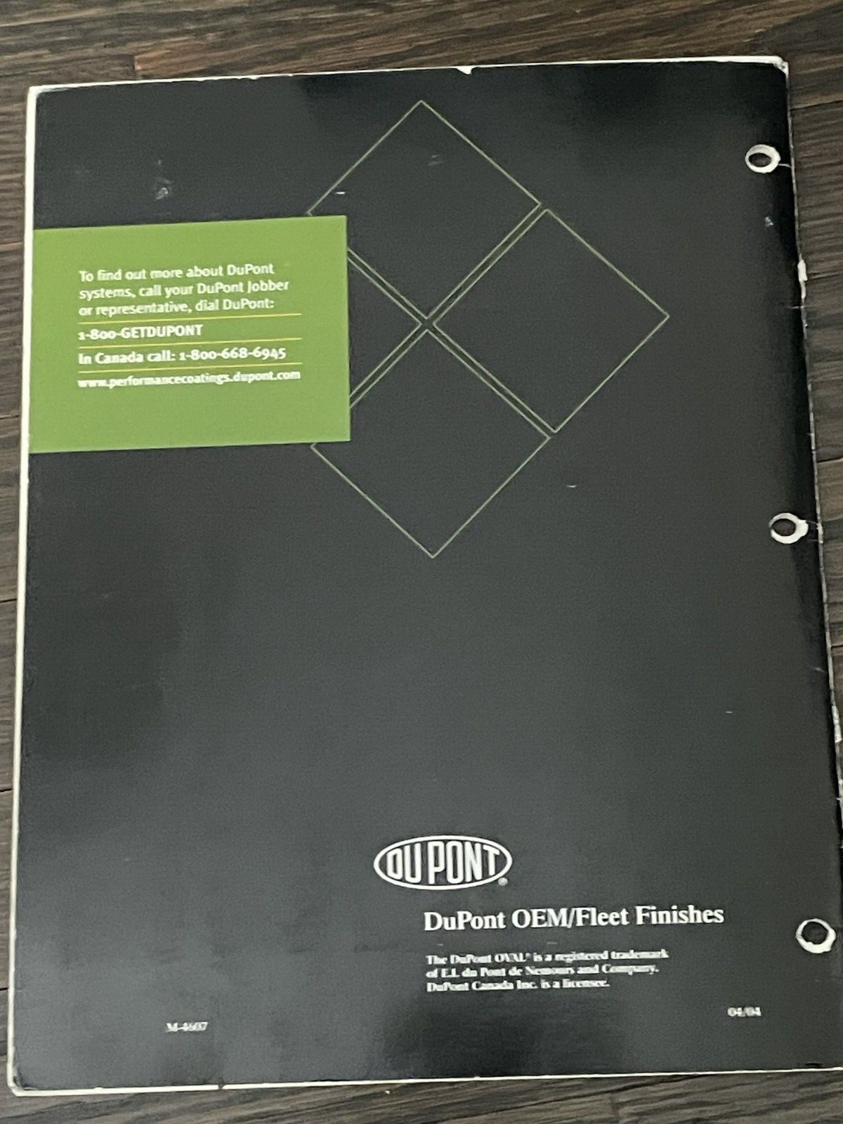 Axalta Coating Systems Vintage DuPont Imron Elite Color Selector Chip ...