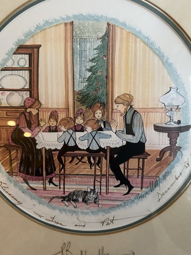 1984 THE BLESSING by PAT BUCKLEY MOSS Signed & Framed Print CHRISTMAS ...