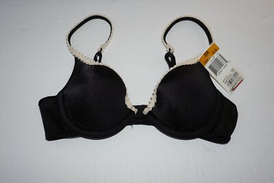 NEW Wonderbra Padded Push Up Bra X779 Black 32A | eBay