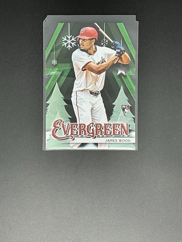JAMES WOOD RC Evergreen 2025 Topps Holiday E-5 Washington Nationals | eBay
