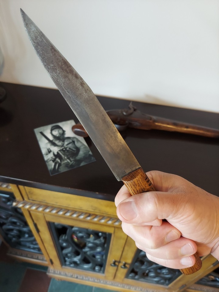 Antique Bowie Knife CSA and 3 notches carved into handle Confederate ...