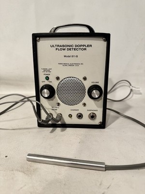 PARKS MEDICAL ELECTRONICS ULTRASONIC DOPPLER FLOW DETECTOR MODEL 811 B ...