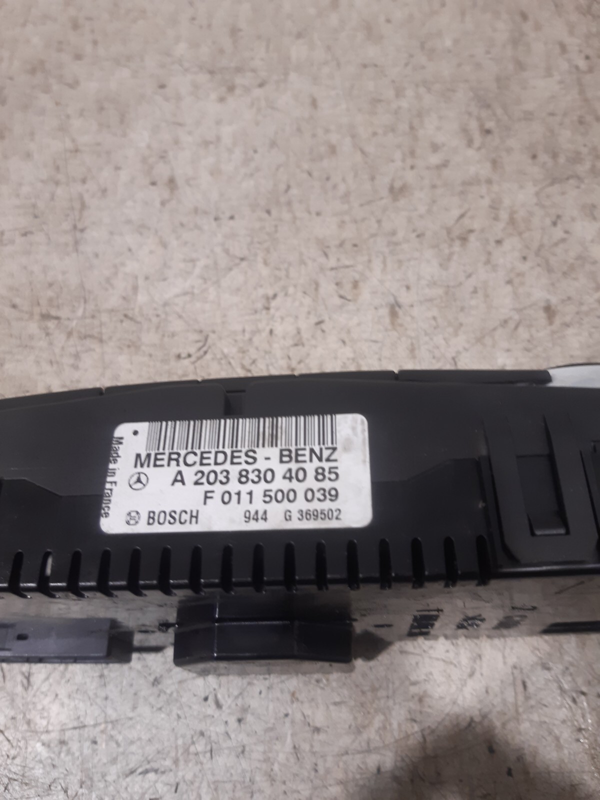 2005 MERCEDES C CLASS W203 HEATER CLIMATE CONTROL UNIT A2038304085 ...