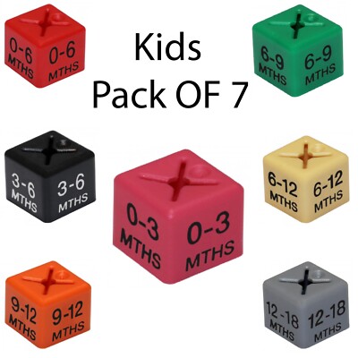 New 50 Coat Hanger Size Cubes Babieswear Garment Clothes Marker Babies ...