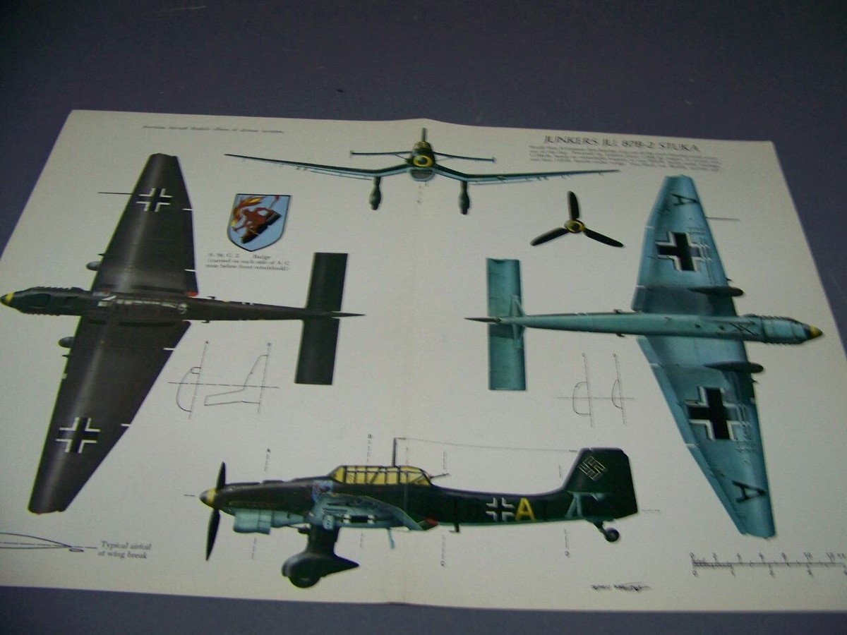 Junkers Ju 87 Stuka Cut Aways And Blue Prints Trumpeter 1/24 Junkers