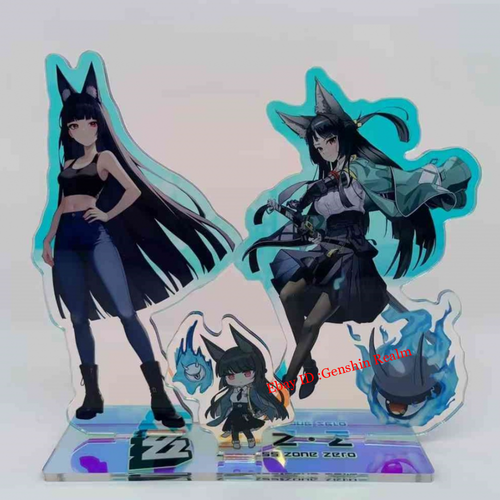Anime Zenless Zone Zero Hoshimi Miyabi Acrylic Desktop Stand Figure ...