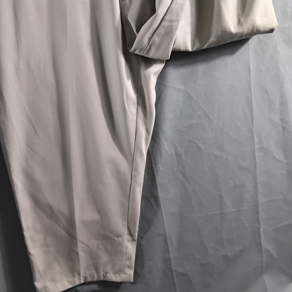 CHAPS Khaki Tan Mens SZ 36 x 30 Relaxed Fit Wide Leg Dress Pants | eBay