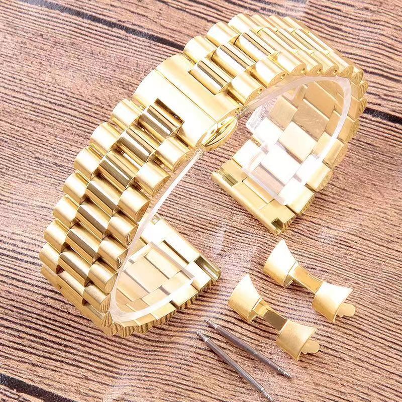 10mm-22mm Flat+Curved End Metal Watch Bracelet Stainless Steel Watch ...