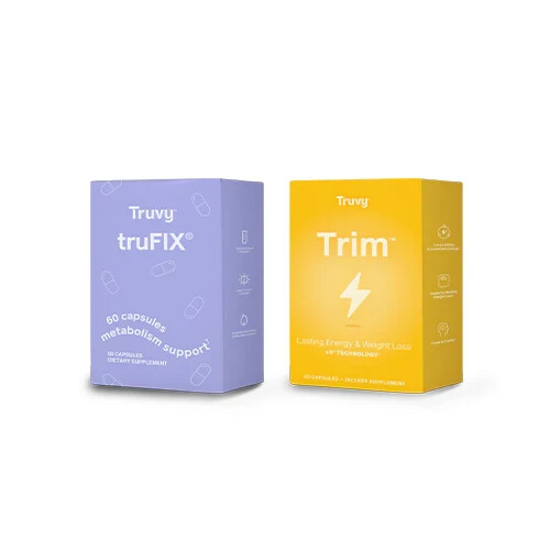 NEW! TruVision Truvy TruFix & Trim Energy and Weight Loss Combo 1 Month ...