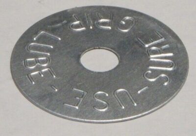 Mopar SURE GRIP Tag Round Aluminum 62-67 FR834 | eBay