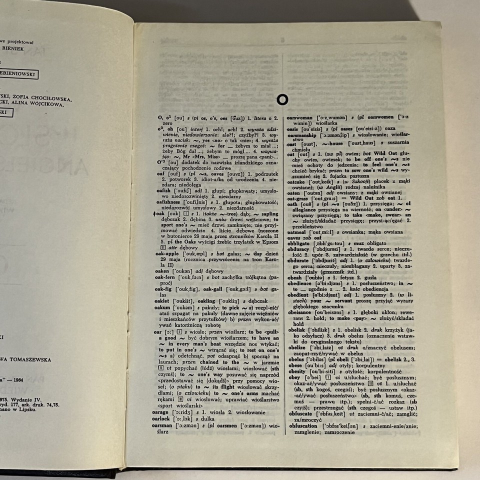 Wielki Slownik Angielsko-Polski /The Great English-Polish Dictionary 2 Book Set | eBay