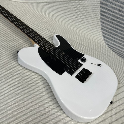 Tele Electric Guitar Flat White Color Mahogany Body Rosewood Fretboard ...