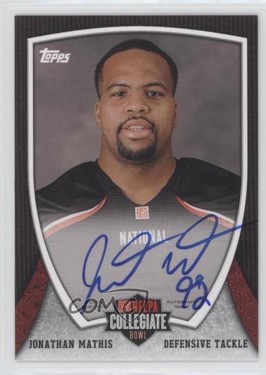 2013 Bowman NFLPA Collegiate Bowl Auto Jonathan Mathis #64 Auto | eBay