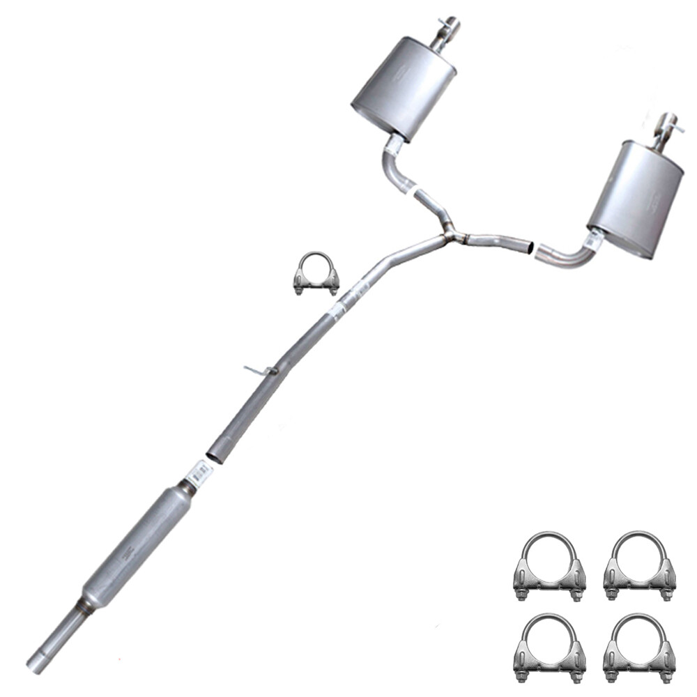 Stainless Steel Resonator Exhaust System Kit fits: 2011-2015 Ford ...