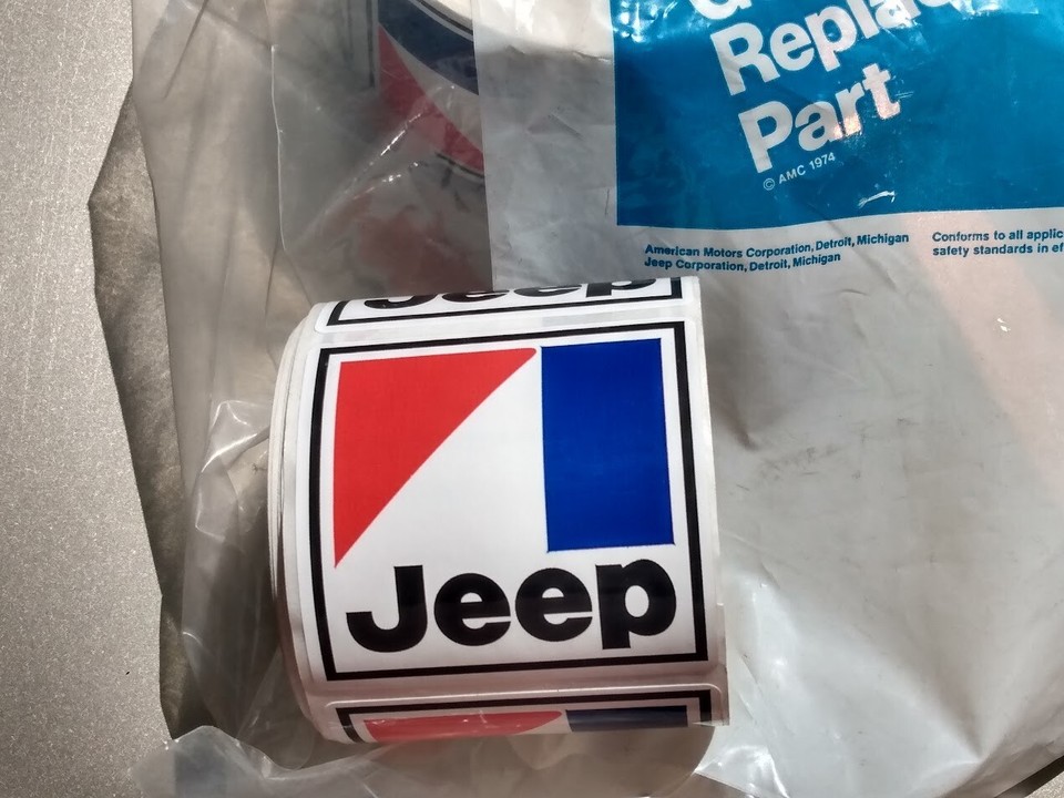 AMC Jeep dealer emblem decal CJ5 CJ7 Wagoneer Eagle Cherokee 4x4 | eBay