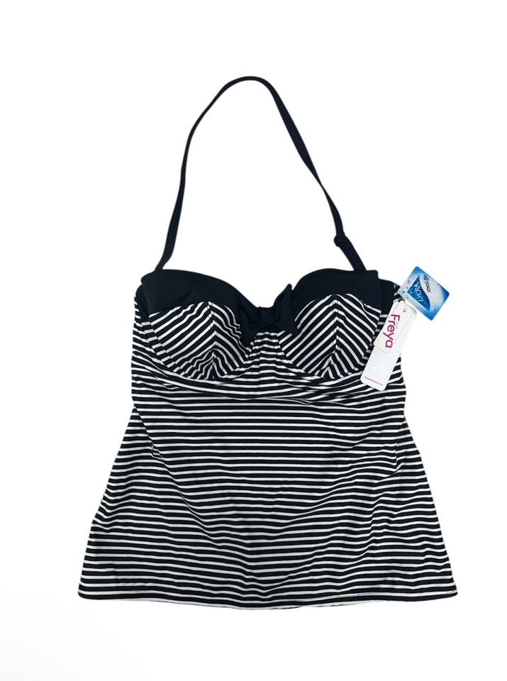 Freya BLACK Tootsie Underwire Bandeau Tankini Swim Top, US 32E, UK 32DD ...