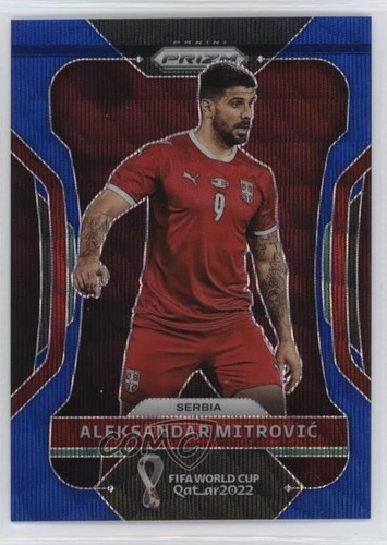 2022 Panini Prizm World Cup Qatar - Aleksandar Mitrovic #253 Blue Wave ...