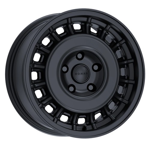 17x8.5 Nomad Wheels N502SB Arvo Satin Black Wheels 6x5.5 (0mm) Set of 4 ...