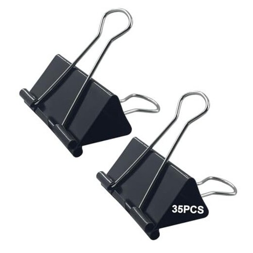 Pack Extra Large Binder Clips, 2 inch Large Size Black, Giant Binder ...
