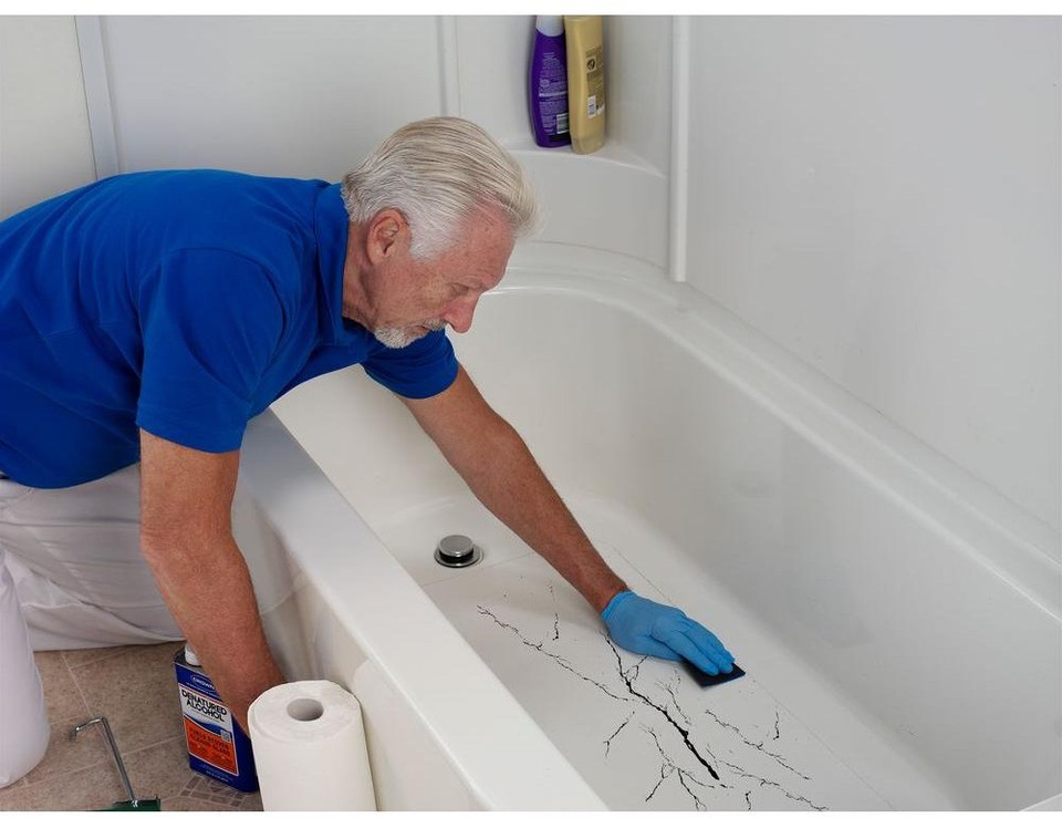 Shower Bathtub Base Bath Tub Floor Repair Kit Inlay 40 x 16 in. Easy ...