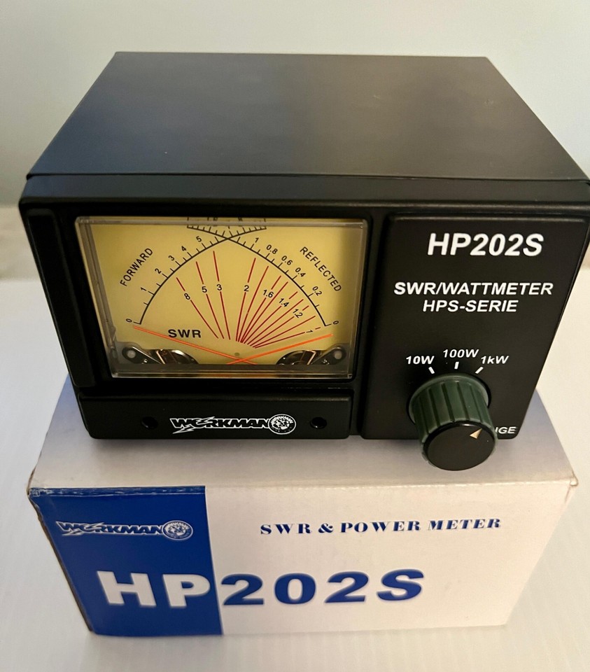 Workman HP202S Cross Needle SWR/Watt Meter, Power Meter -1000 Watt & 50 ...