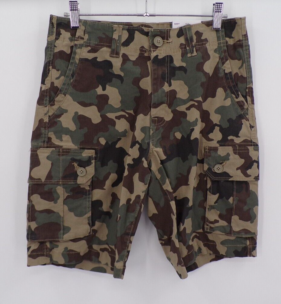 SONOMA MENS CARGO SHORTS SIZE 29 CAMOUFLAGE STRETCH 10" INSEAM ...