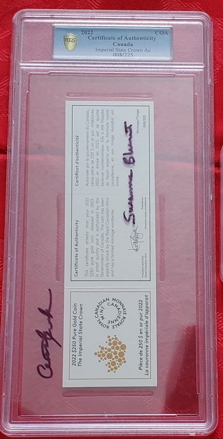2 oz. Pure Gold Coin – Imperial State Crown & Lover's Knot Tiara PCGS ...
