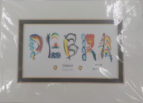 "DEBRA KEPOLA" LETTER ART PRINT ARTIST MATTHEW MOK LONG FENG ZHI 5X7 ...