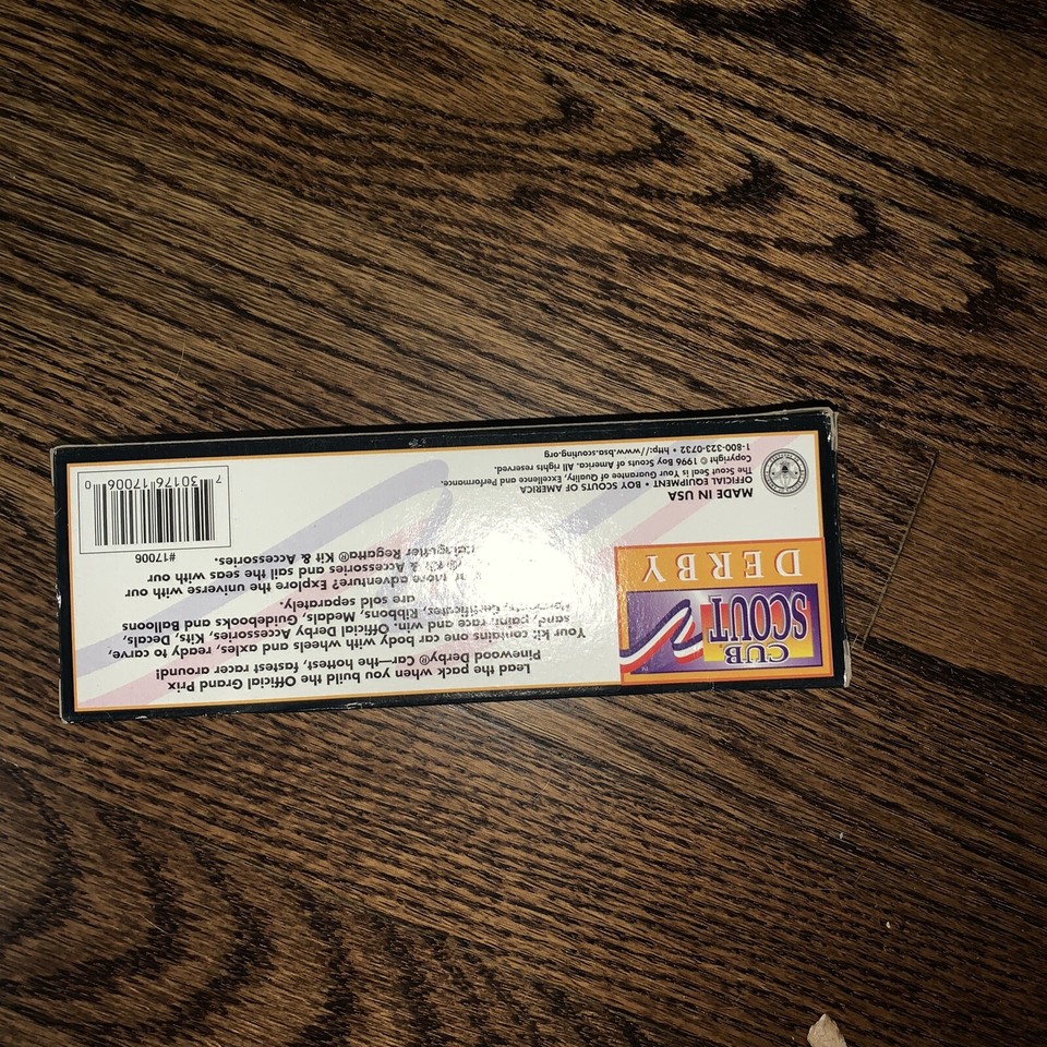 Cub Scout Grand Prix Pinewood Derby Kit and Finishing Kit - 1996 | eBay