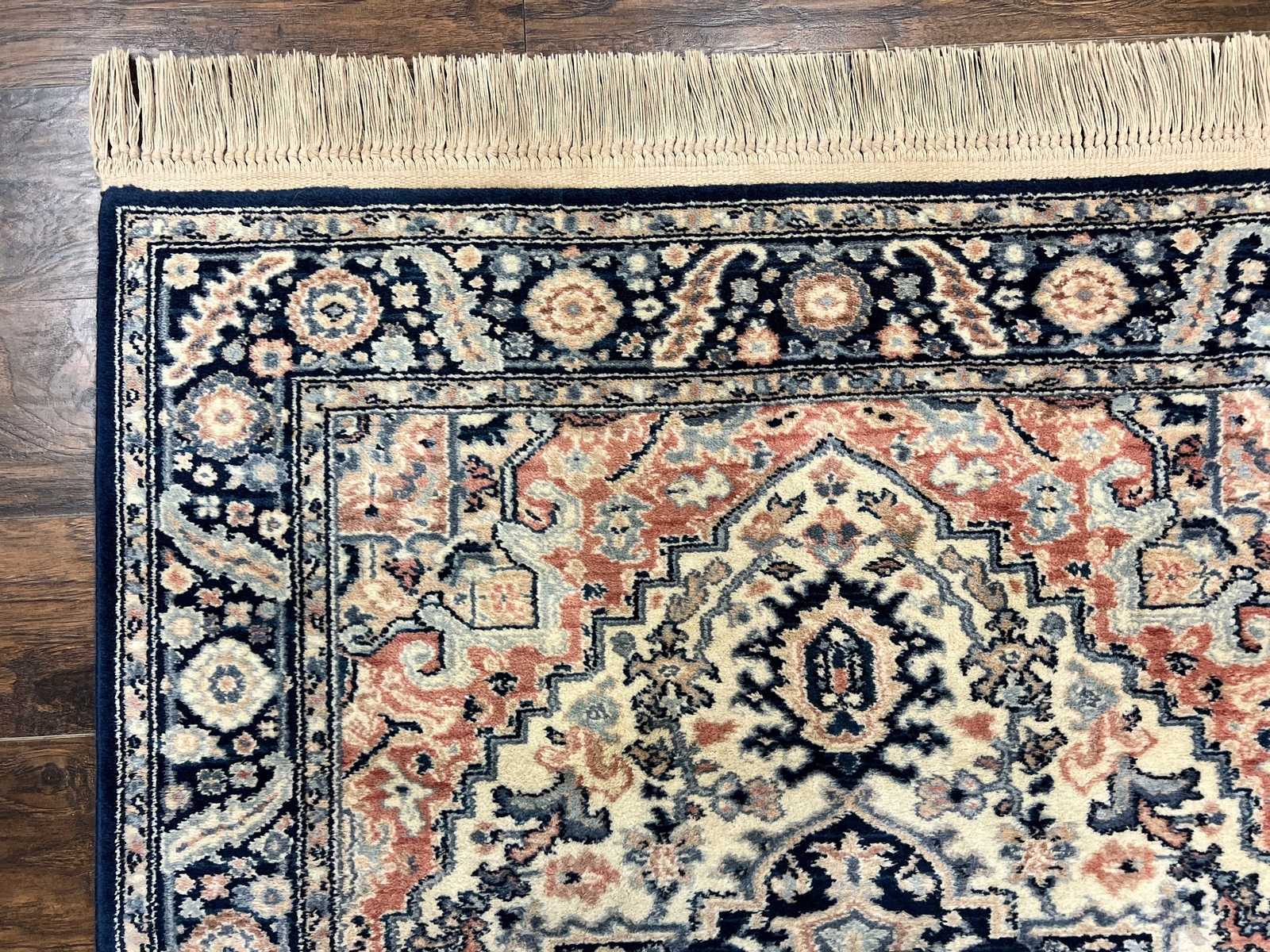Karastan Blue Heriz Rug #748 Wool Vintage Carpet 4.3 x 6 Discontinued ...