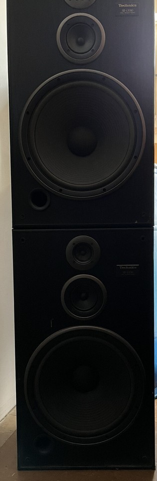 2 Technics 3-way speakers, Model SB-LX90 Impedance: 8Ω, Output Power ...
