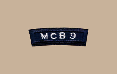 US Navy Seabees MCB-9 Mobile Construction Battalion UIM Rocker Tab (01 ...