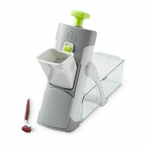 Pampered Chef Rapid-Prep Mandoline Slicer with Food Catch Tray Foot ...