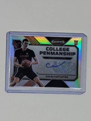 2023 Prizm Draft Picks #CP-CLC Colin Castleton College Penmanship RC ...